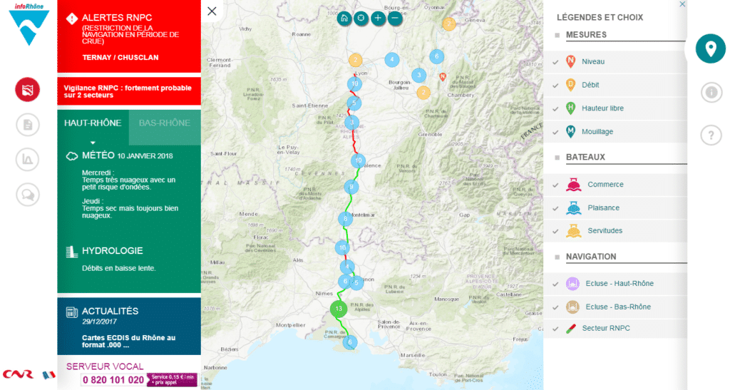 CNR lance la nouvelle version de son site InfoRhône | CNR